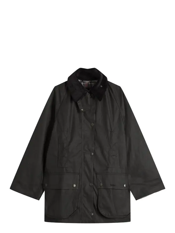 Barbour Beaufort Wax Jacket - Black/modern
