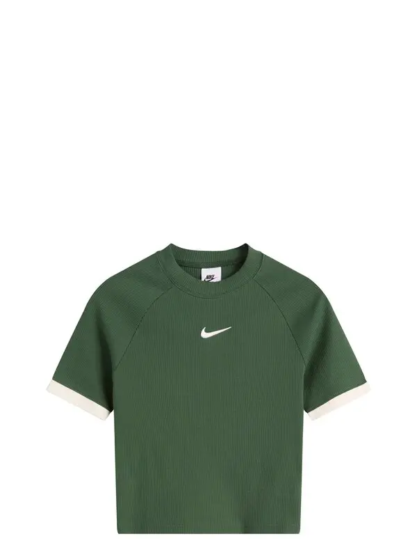 Nike Sports Fitted Top - Fir/sail