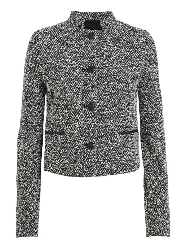Max Mara Tweed Jacket - Black