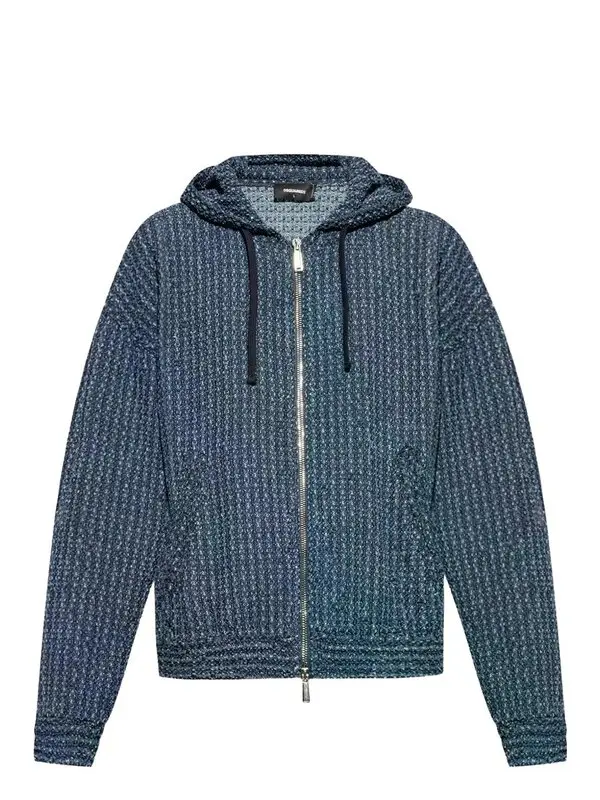 Dsquared2 Hooded Zip-up Jacket - Blue