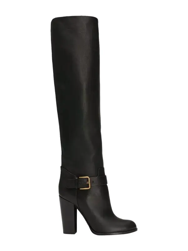 Dolce & Gabbana Leather Knee-high Boots - Black