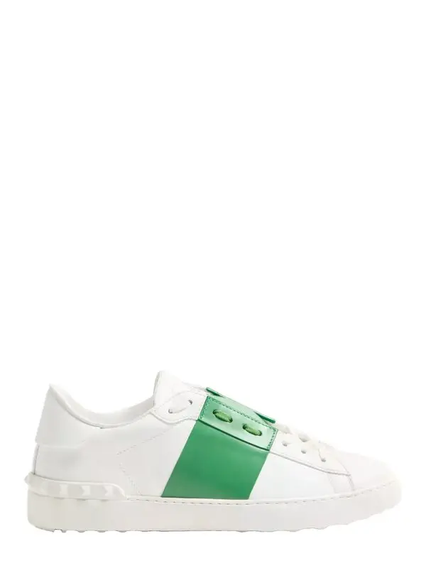 Valentino Garavani Calfskin Band-open Sneakers - White