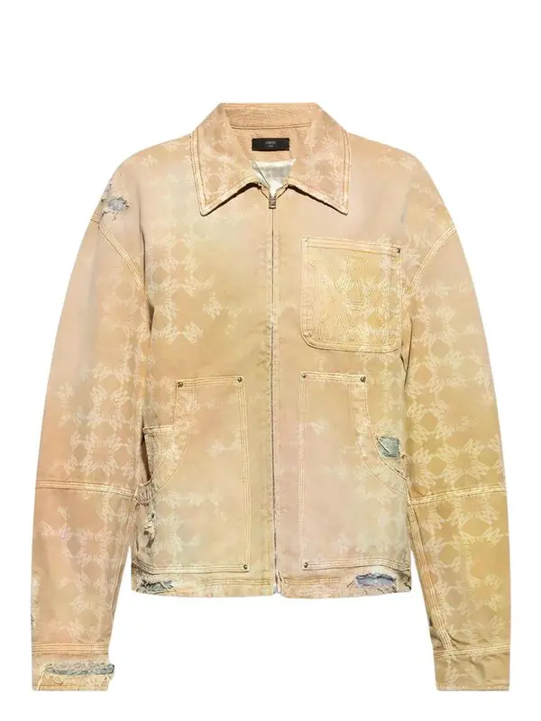 Amiri Distressed Printed Jacket - Neutrals