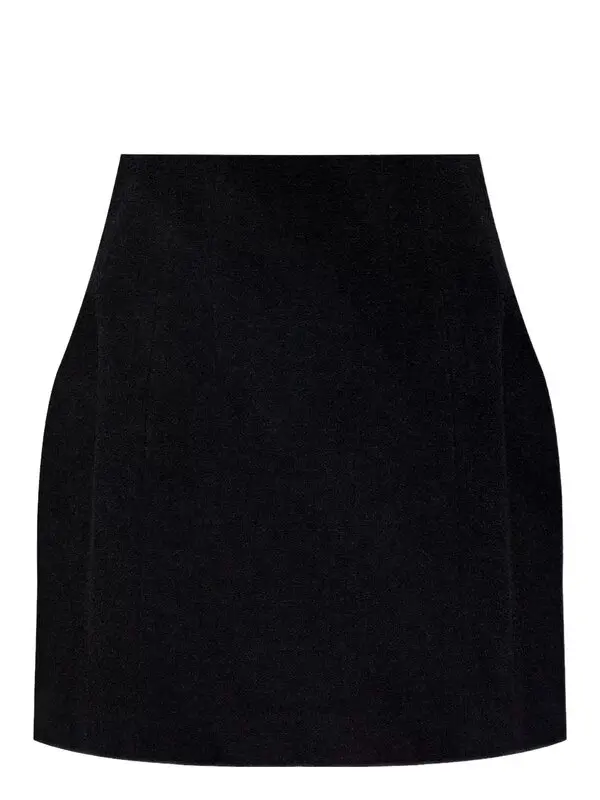 Alessandra Rich A-line Mini Skirt - Black