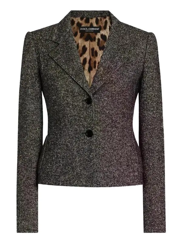 Dolce & Gabbana Mélange-effect Jacket - Grey