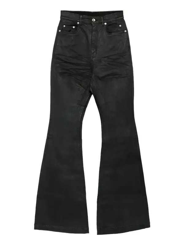 Rick Owens Five-pocket High-waist Jeans - Black