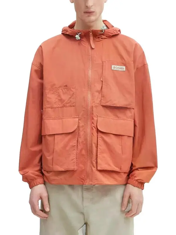 Columbia Hooded Windbreaker Jacket - Orange