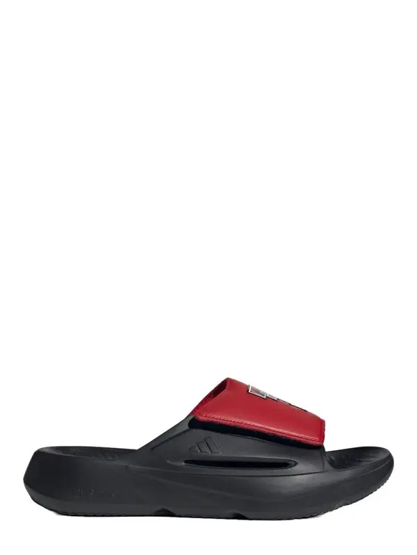 Adidas Lightblaze Slides - Core Black / Cloud White / Team Power Red
