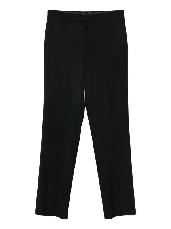 LARDINI Wool Trousers - Black