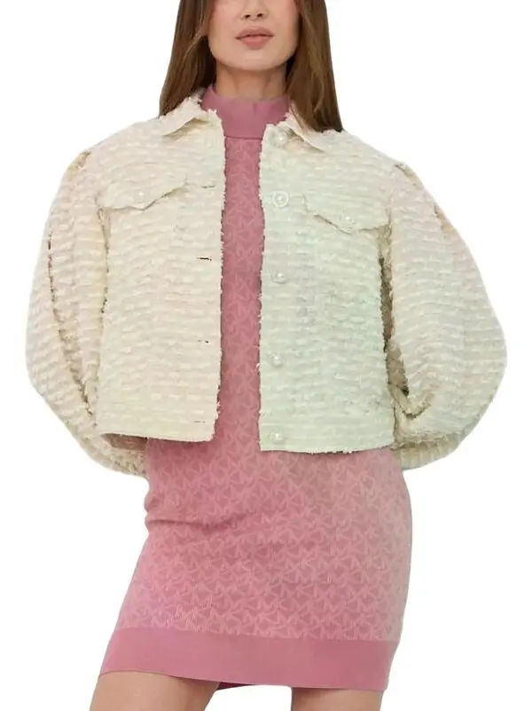 CUSTOMMADE Embellished Bouclé Tweed Jacket - White
