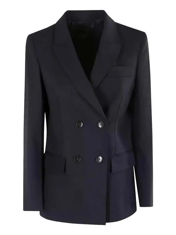 Seventy Double-breasted Peak-lapel Blazer - Blue