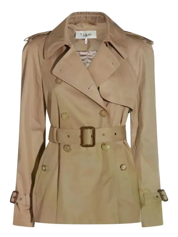 Chloé Double-breasted Trench Coat - Neutrals