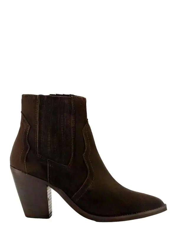 JULIE DEE 70mm Pointed-toe Suede Boots - Brown