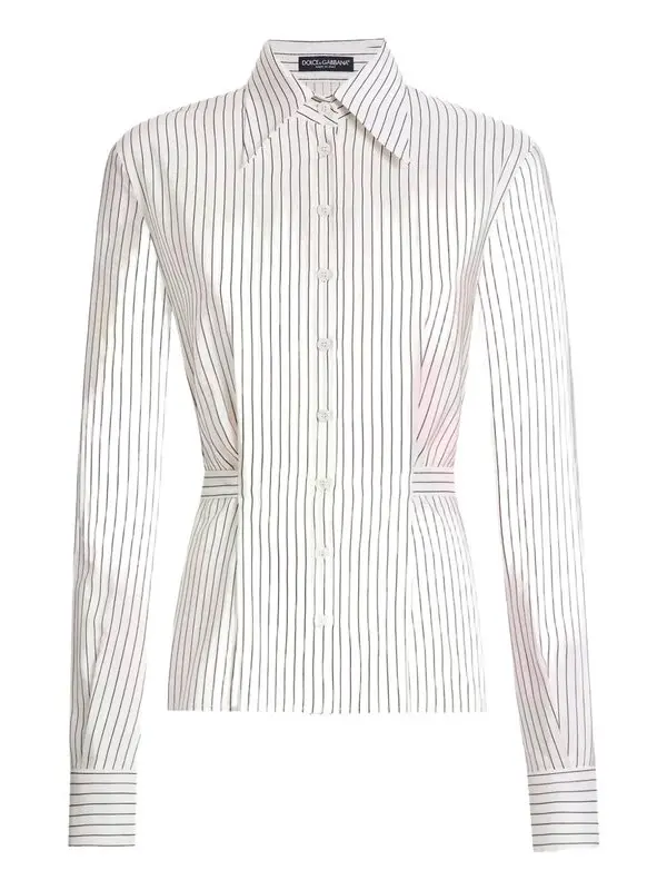 Dolce & Gabbana Striped Shirt - White