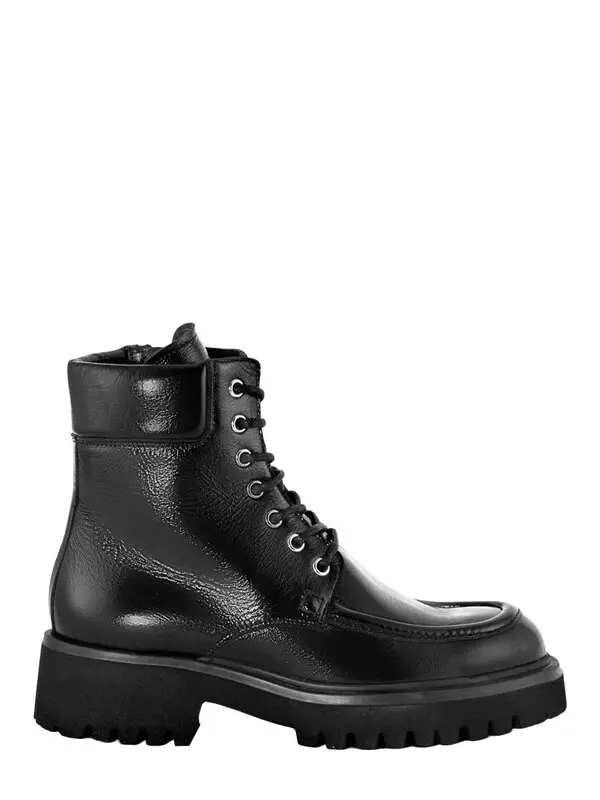 GUGLIELMO ROTTA Lace-up Zip-up Boots - Black
