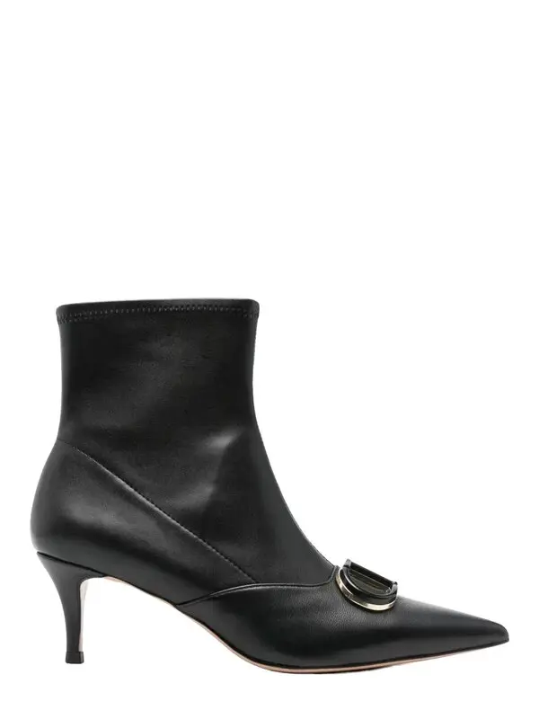 TWINSET 60mm Pointed-toe Ankle Boots - Black
