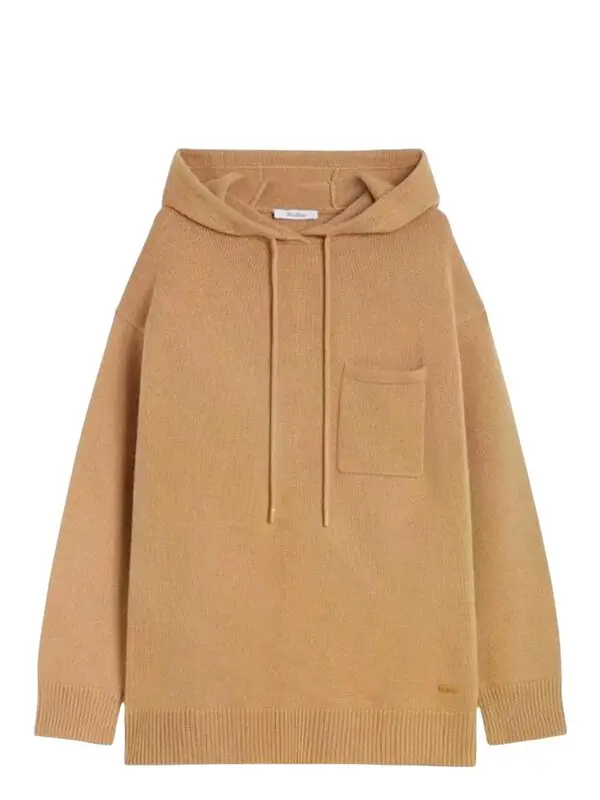 Max Mara Hooded Pocket Sweater - Brown