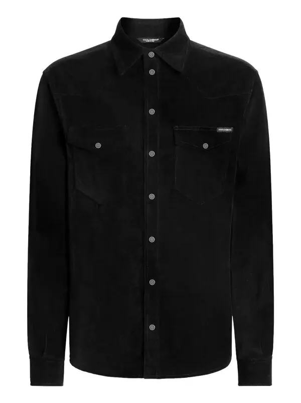 Dolce & Gabbana Corduroy Shirt - Black