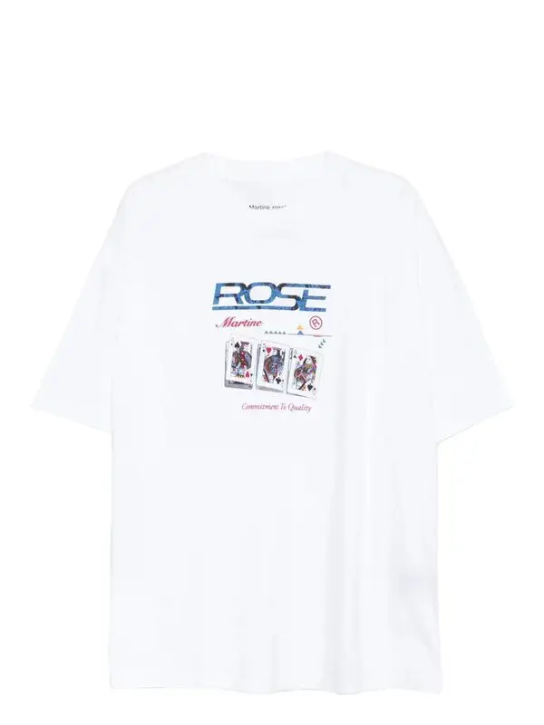 Martine Rose Playing-card Graphic T-shirt - White