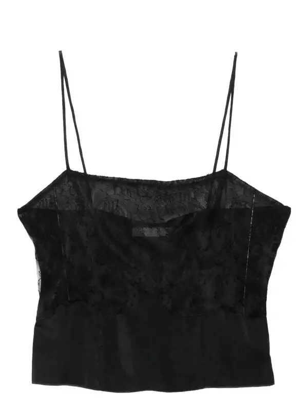IRO PARIS Lace-paneled Top - Black