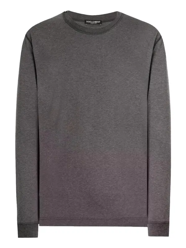 Dolce & Gabbana Cotton Long-sleeve T-shirt - Grey