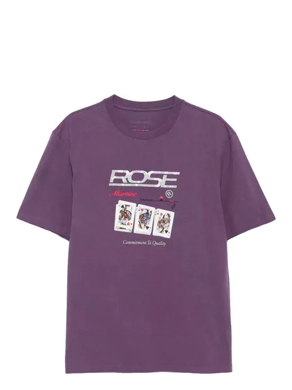 Martine Rose Playing-cards T-shirt - Purple