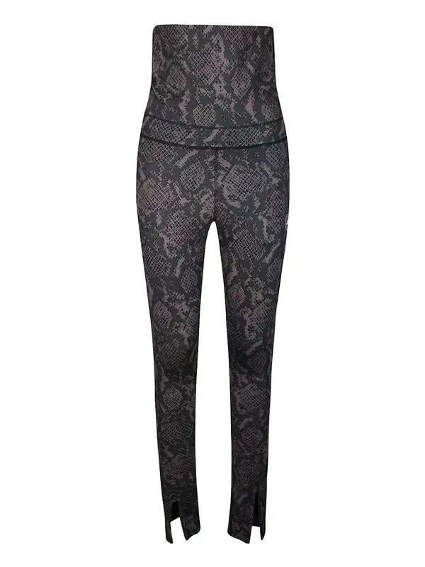 Adidas By Stella McCartney Snake-print Leggings - Grey