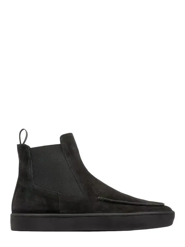 Officine Creative Elastic-panel Suede Boots - Black