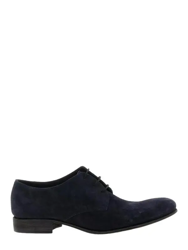 JULIAN Lace-up Suede Derby Shoes - Blue