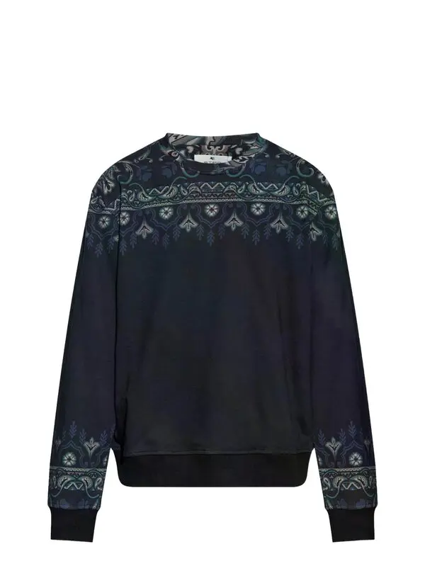 Etro Paisley-print Crew-neck Sweatshirt - Blue