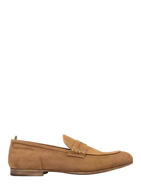 Officine Creative Penny Suede Loafers - Brown