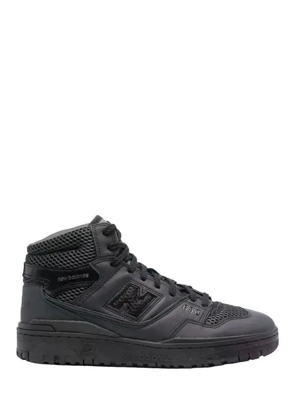 Junya Watanabe Bb650 Leather Sneakers - Black