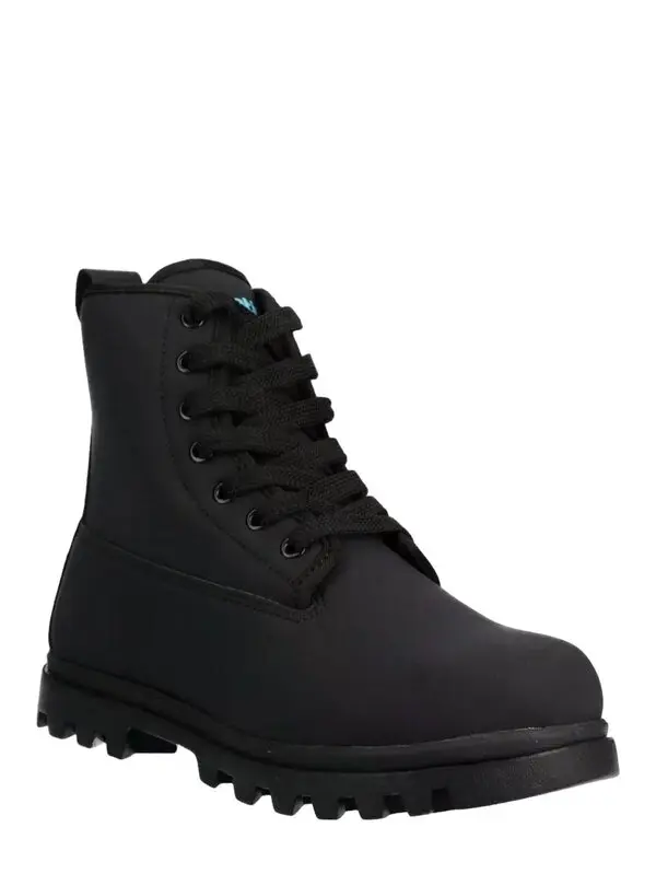NATIVE Lace-up Lug-sole Boots - Black