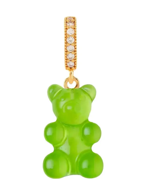 CRYSTAL HAZE Mega Nostalgia Bear Pendant - Green