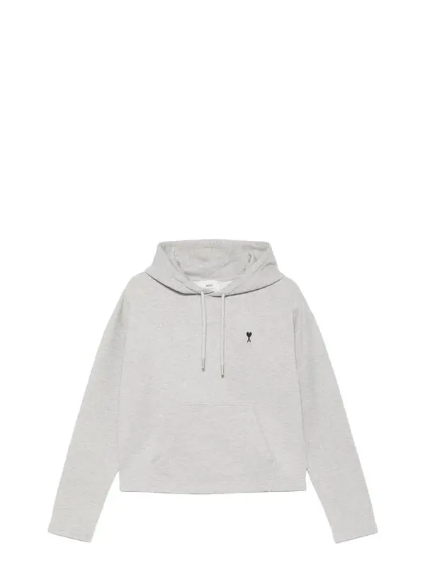 Ami Heart-logo Hoodie - Grey