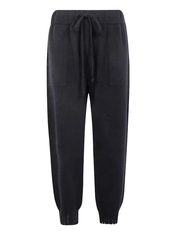 UMA WANG Drawstring Pocket Trousers - Black