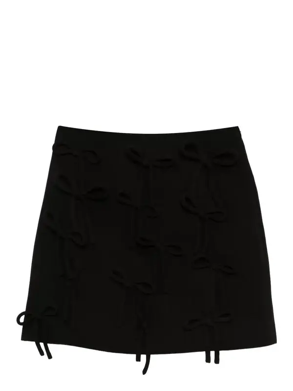 MSGM Bow-embellished Skirt - Black