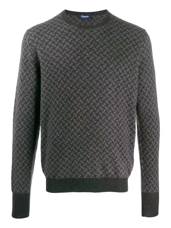 DRUMOHR Crew-neck Cashmere Sweater - Grey