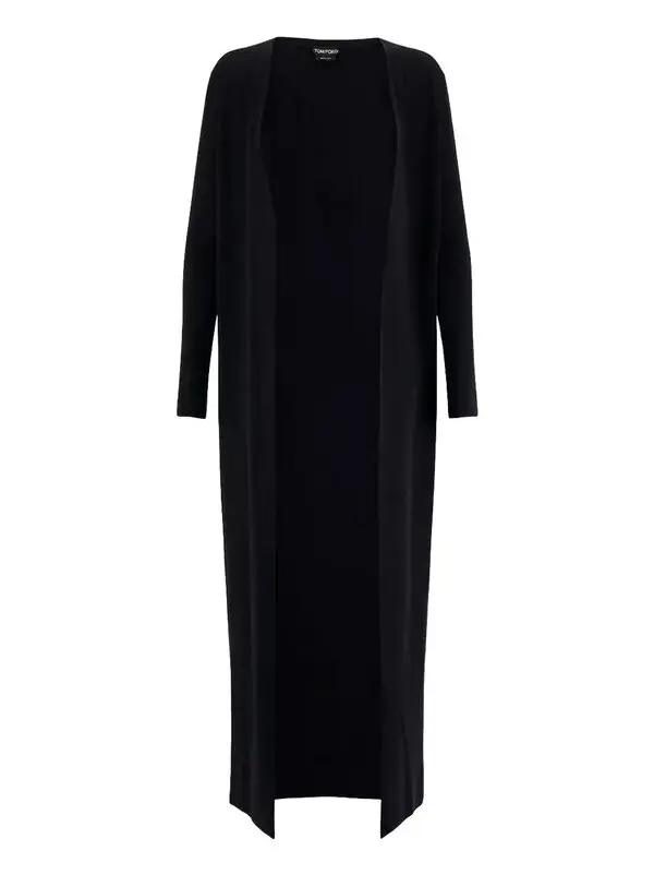 TOM FORD Open-front Maxi Cardigan - Black