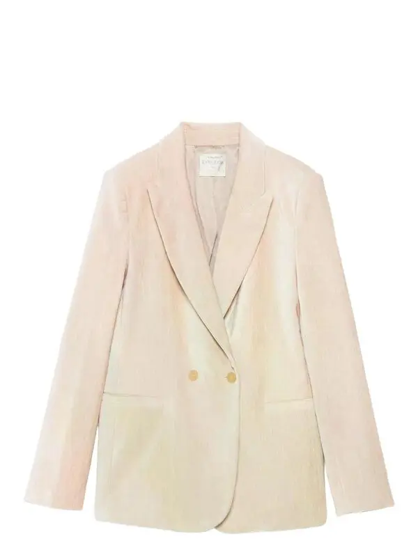 FORTE_FORTE Double-breasted Blazer - Neutrals