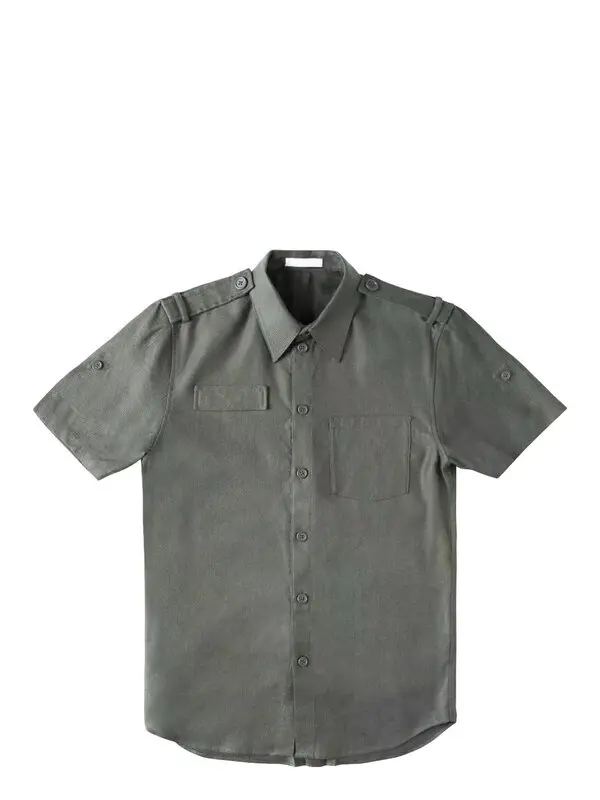 Helmut Lang Epaulette Short-sleeve Shirt - Grey