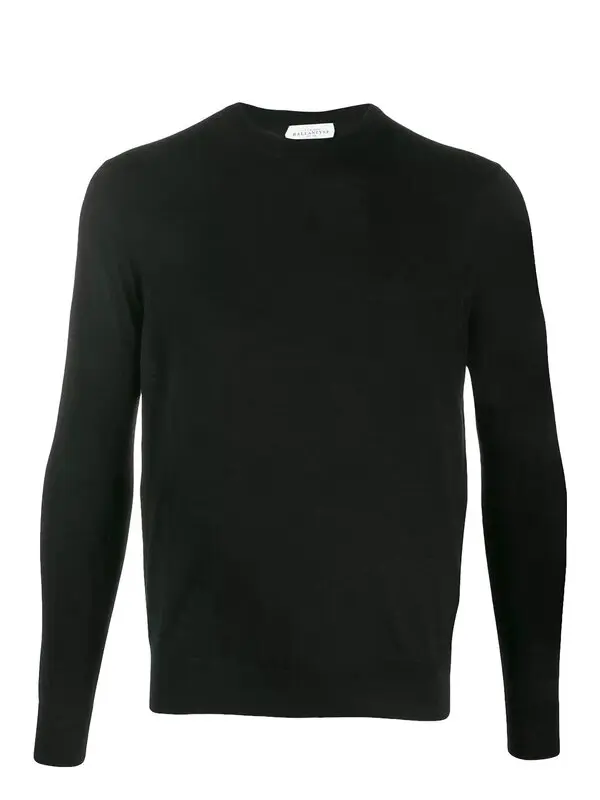 BALLANTYNE Crew Neck Jumper - Black