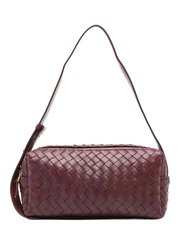 ELLEME Trousse Woven Leather Shoulder Bag - Red
