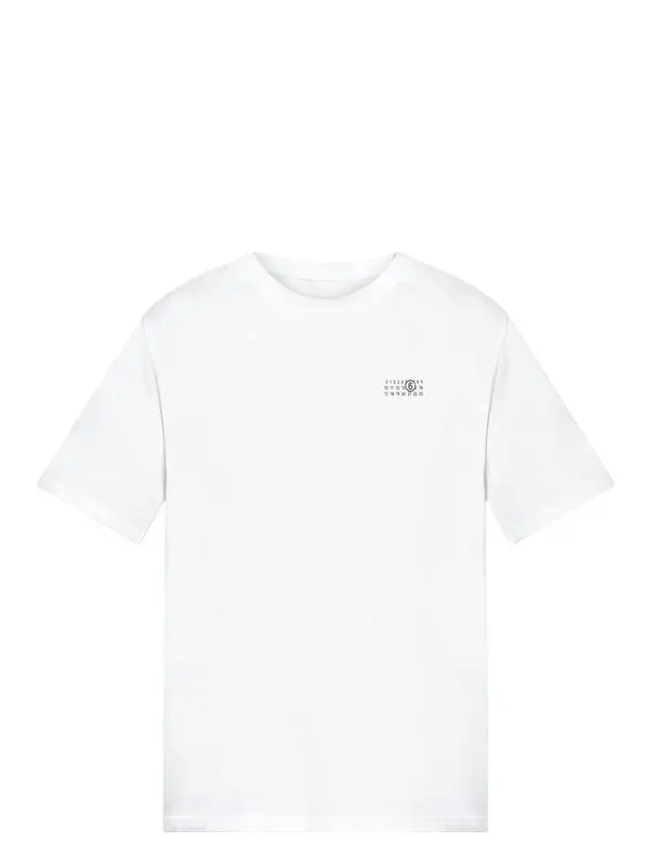 MAISON MARGIELA Number-print Cotton T-shirt - White