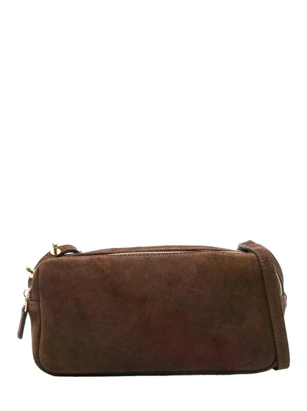 ELLEME Mini Trousse Suede Double-zip Shoulder Bag - Brown