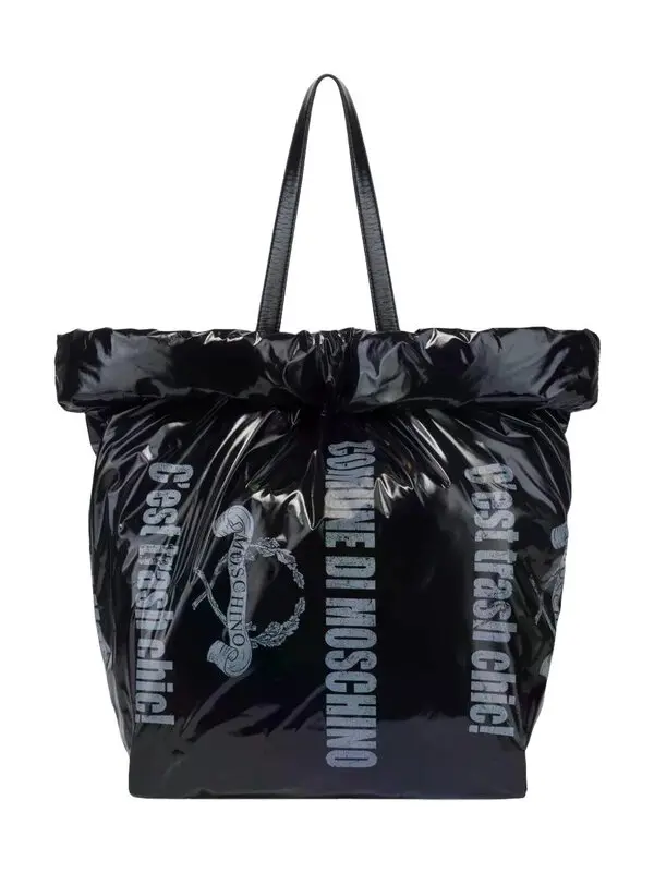 Moschino Graphic-print Tote Bag - Black