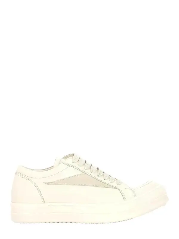 Rick Owens Leather Panel Lace-up Sneakers - Neutrals