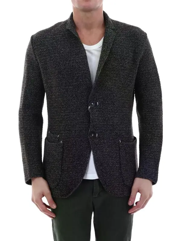 SE BY ICHO NOBUTSUGU Knitted Blazer - Grey