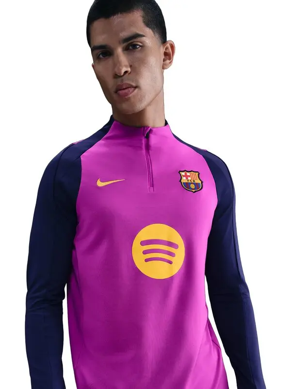 Nike Fc Barcelona Strike Dri-fit Soccer Drill Top - Purple