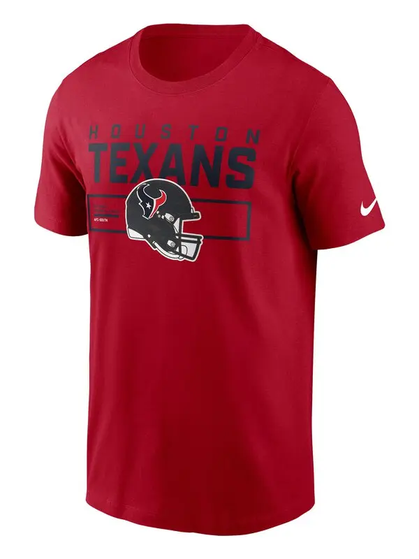Nike Houston Texans Helmet Essential Nfl T-shirt - Red